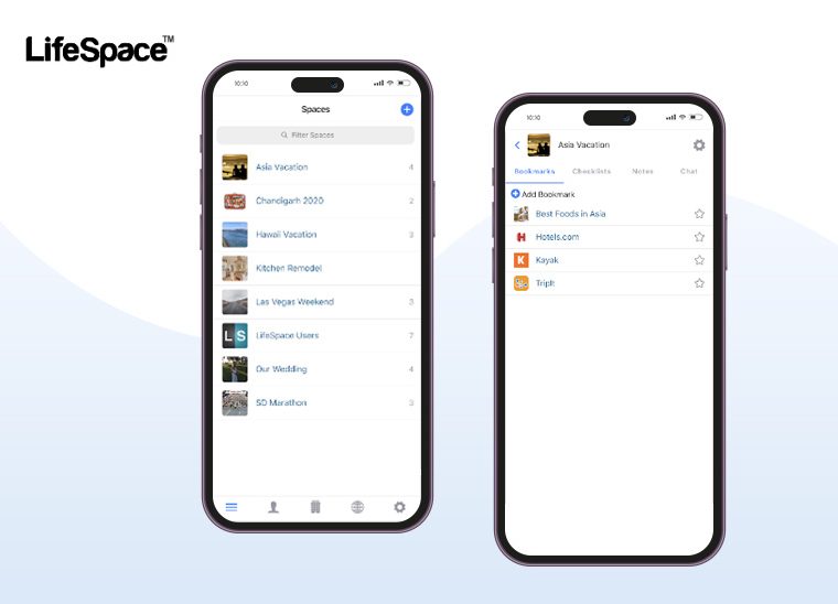 LifeSpace - Productivity app for iOS and Android devices