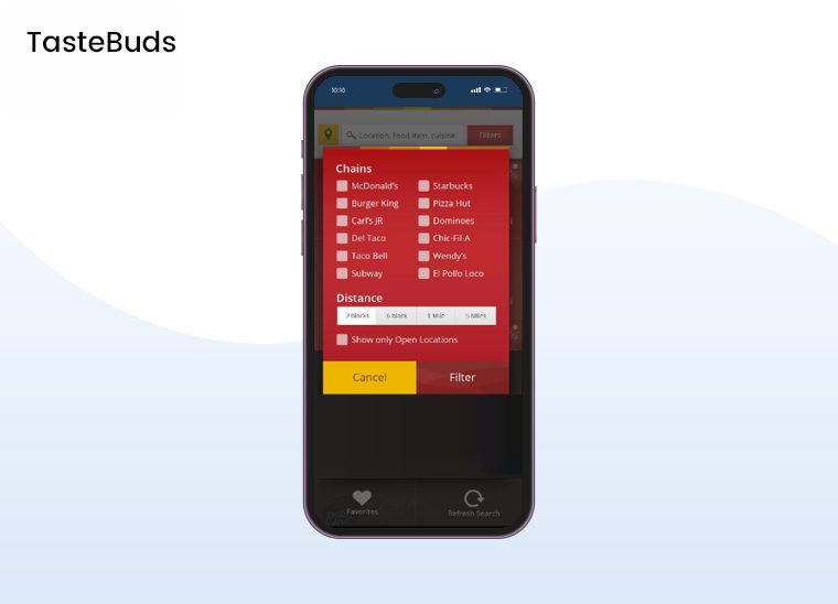 TasteBuds - Order-taking and delivering app for restaurants